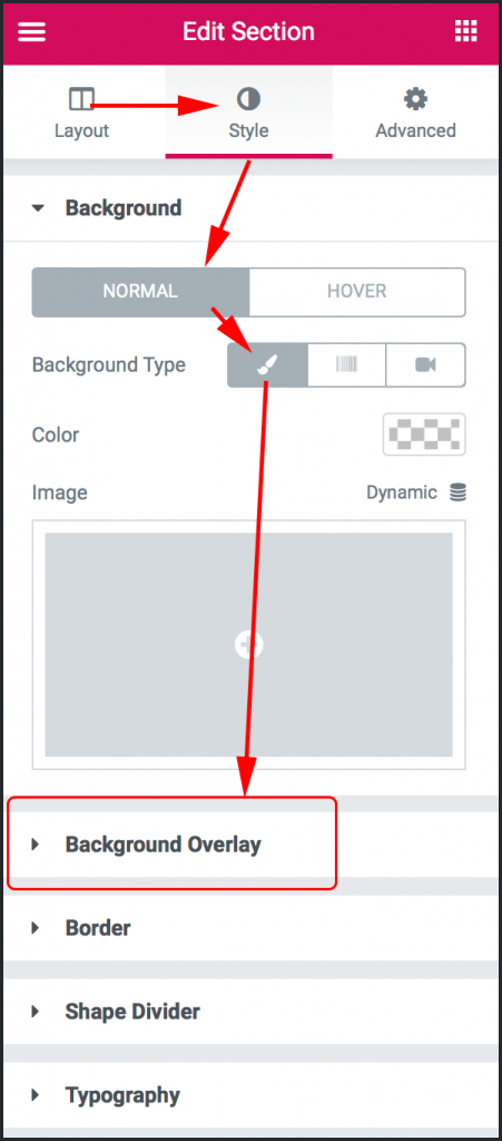 Elementor 백그라운드 배경 속성: Style - Background와 Background Overlay (CSS ...