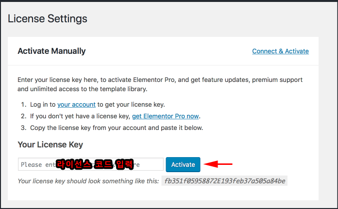 워드프레스 Elementor Pro 라이선스 키 등록하기 (Activate License Key) | 스위프트코딩